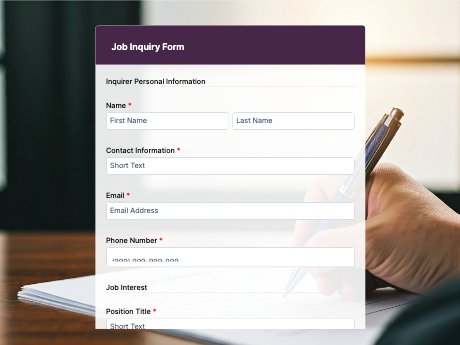 Free Form Online Builder & Form Creator | Form QR code generator ...